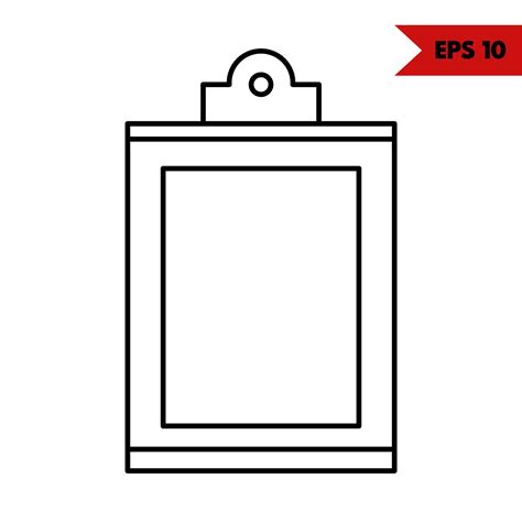Illustration Of Clipboard Line Icon Vector Art At Vecteezy