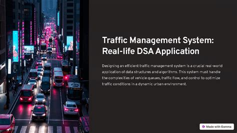 Traffic Management System A DSA Real Life Application Insights Studocu