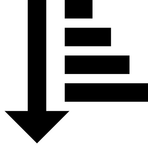 Sort Asc Free Vector Icons On