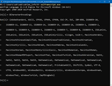 Wolfram List Of Char Encodings Characterencodings