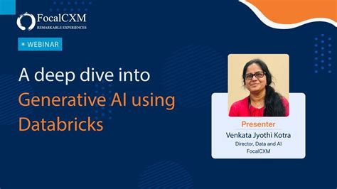 A Deep Dive Into Generative Ai Using Databricks Databricks Generativeai Youtube