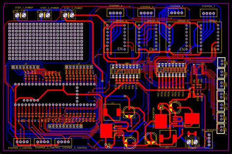 PCB AXIS ROBOT REAL Resources EasyEDA