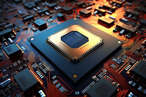Premium Ai Image Detailed View Of A Contemporary Electronic Circuit