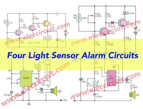 8 Light Sensor Alarm Or Sensitive Sound Generator