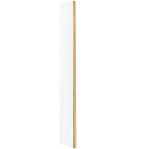 Hudson Reed Brushed Brass Return Screen With Brass Profile 215mm