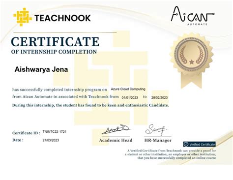 teachnook internship completion certificate aishwarya pdf
