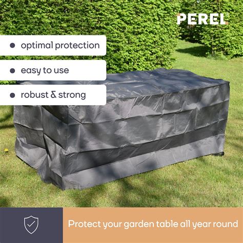 Perel Ocgs Xl Protective Cover For Garden Set Grey Rectangular 285