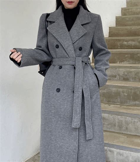 2온스누빔올드머니룩 크랙 빅카라 롱 벨트 코트 롱코트벨트코트벨트롱코트빅카라코트울코트울롱코트카라롱코트슬림핏코트