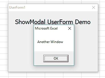 Showmodal Vba Vbmodal And Vbmodeless Wellsr