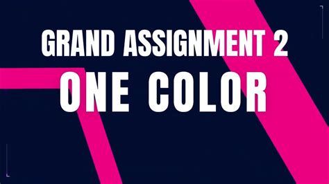 One Color Grand Assignment 2 Python Coding Tips Tricks Nxtwave