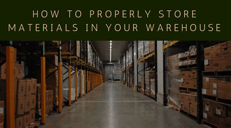 How To Properly Store Materials In Your Warehouse Carney Fabricating