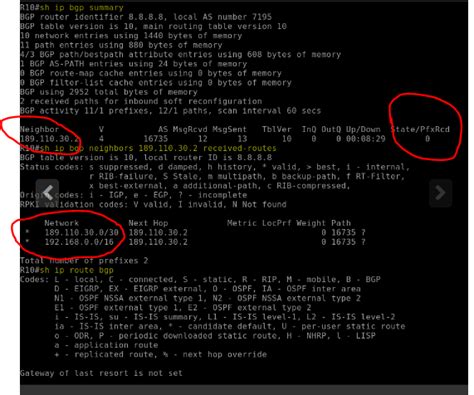 Solved Routes Are Being Received From Bgp But Are Not In The Routing Table Cisco Community