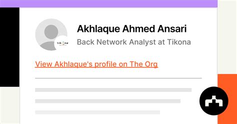 Akhlaque Ahmed Ansari Back Network Analyst At Tikona The Org