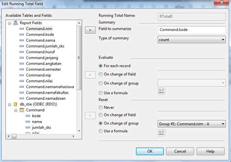 Membuat Laporan Crystal Report Berdasarkan Nim Mysql Html
