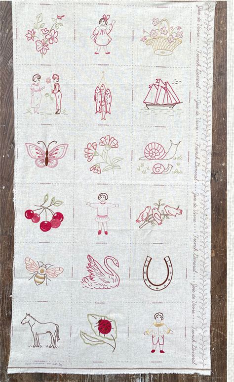Stitchery Panel Joie De Vivre French General De Quilterie