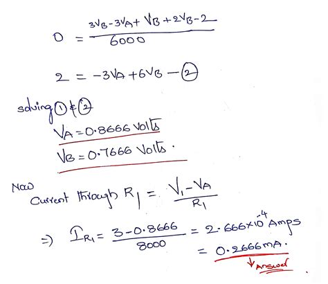 Solved For The Circuit Shown Below Using The Node Voltage Analysis