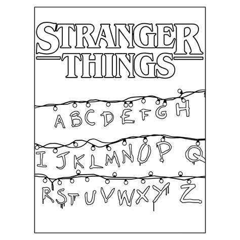 76 Stranger Things Para Colorear Misterios Y Luz De Neón