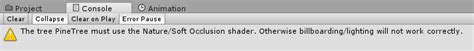Problem With Nature Tree Soft Occlusion Bark Shader Unity Engine Unity Discussions