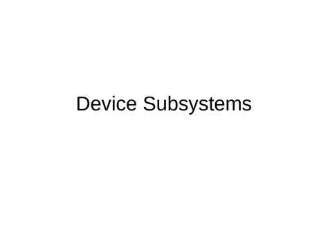 Computer Achitecture And Org Device Subsystems Saritha Docsity