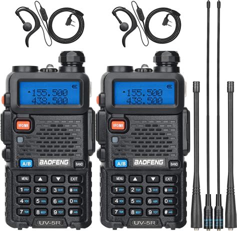 Amazon Com BAOFENG Radio BF F Two Way Radio Dual Band Long Range Radio Handheld Portable