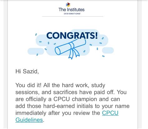 After Clearing My Last Exam I Am Now Officially A Cpcu Finally I Can Now Use Those 4 Golden