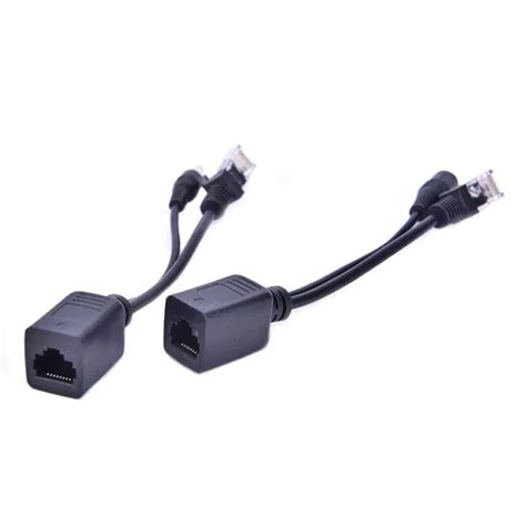 Passive Power Over Ethernet Adapter Poe Cable Splitter Injector For Ip