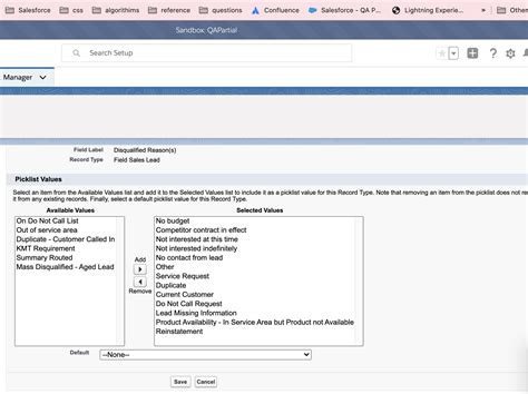 Define Picklist Values As Selected In Metadata Salesforce Stack