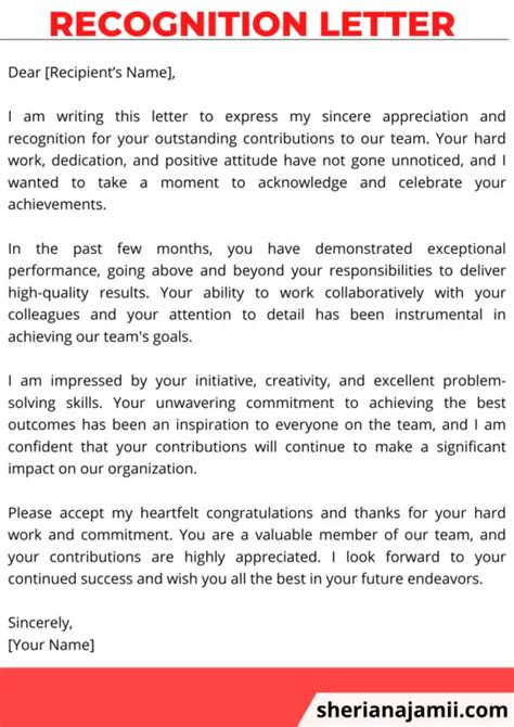 Recognition Letter Guide FAQs Free Samples Sheria Na Jamii