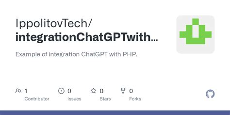 Github Ippolitovtechintegrationchatgptwithphp Example Of