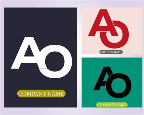 Premium Vector New Best Ao Creative Initial Latter Logoao Abstractao Latter Vector Designao