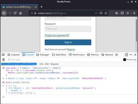 Wekan Authentication Bypass Exploiting Common Pitfalls Of Meteorjs