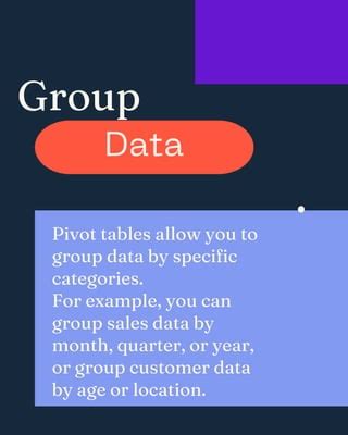 Ways To Analyze Data With Pivot Tables Pdf