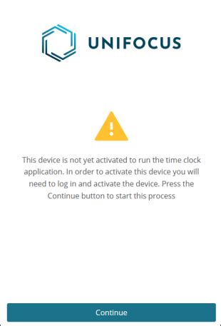 Activating The Time Clock
