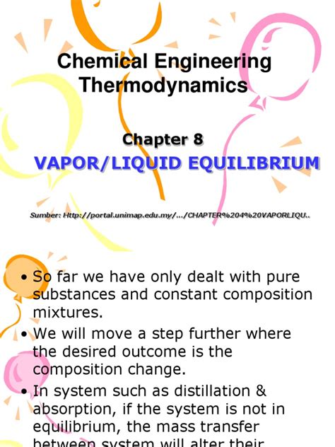 Chapter 8 Vaporliquid Equilibrium Pdf Phase Rule Thermodynamics