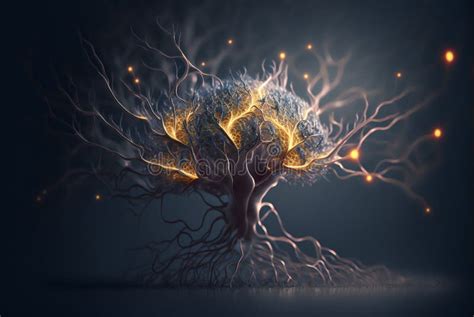 Illustration Of Interconnected Organic Digital Structures Stock Illustration Illustration Of