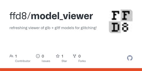 Github Ffd8modelviewer Refreshing Viewer Of Glb Gltf Models For