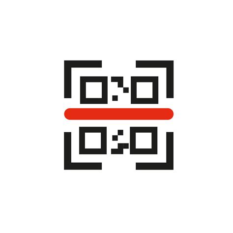 Black Qr Code Scan Minimal Badge Flat Simple Trend Modern Qrcode Ui Logotype Graphic Art Design