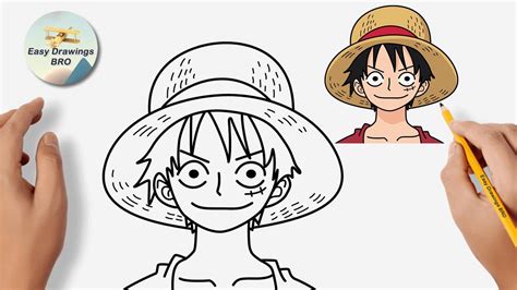 How To Draw Monkey D Luffy Step By Step One Piece Drawing Anime Tutorial YouTube