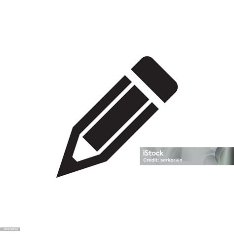 웹사이트 모바일 응용 프로그램 프레 젠 테이 션 Infographic 흰색 배경 벡터 일러스트 레이 션에 연필블랙 아이콘 펜 개념 부호입니다 그래픽 디자인 요소입니다 개념에