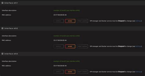 Interface Ethernet Port 0 Is Down Check Cable Solved General Support Unraid