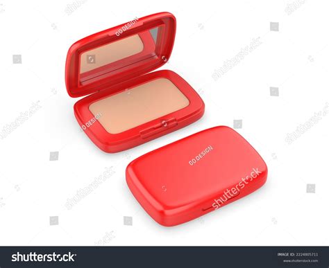 Blank Makeup Compact Template 3d Render Stock Illustration 2224805711