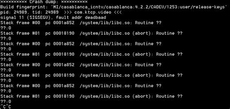 Android Ndk Stack Can Not Get Full Stack Stack Overflow