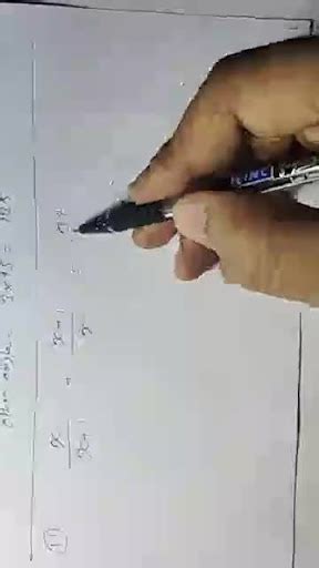 Ii Solve The Following Quadratic Equation By Factorisation Method Frac