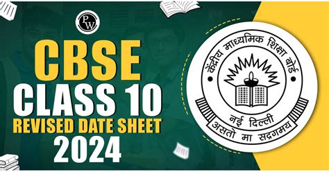 Cbse Class 10 Revised Date Sheet 2024 Download New Schedule Pdf