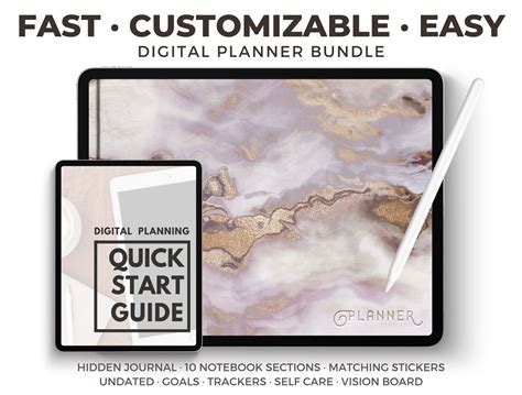 Noteability Or Xodo On You IPad Or Tablet Unlimited Lifetime Access Undated Digital Planner