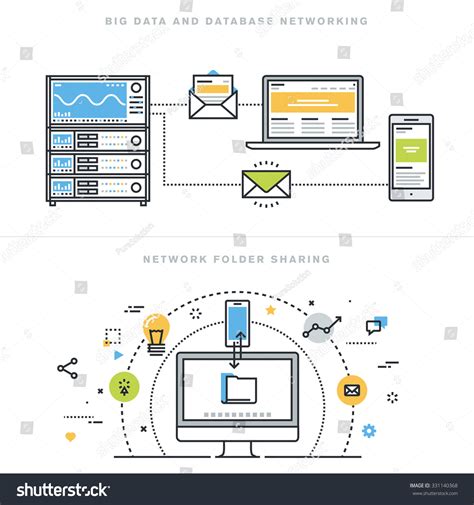 Flat Line Design Vector Illustration Concepts Stock Vector Royalty Free 331140368 Shutterstock