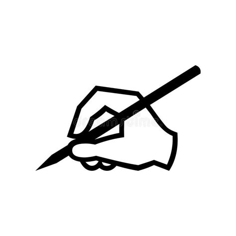 Black Hand Write Symbol For Banner General Design Print And Websites Stock Vector