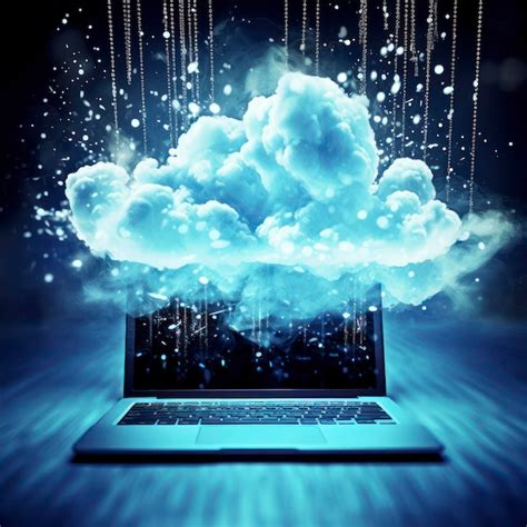 Premium AI Image Cloud Computing Concept