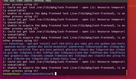 Ubuntu搭建linux环境，选择2时出现以下问题，求解答 环境搭建 嵌入式开发问答社区