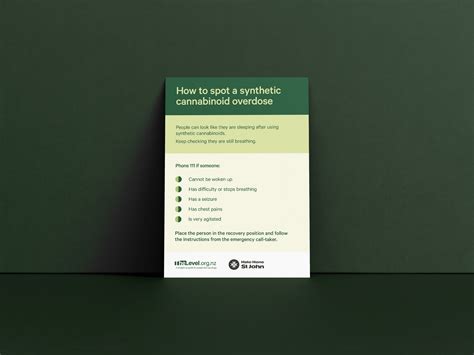 How To Spot A Synthetic Cannabinoid Overdose A5 Flyer Nz Drug